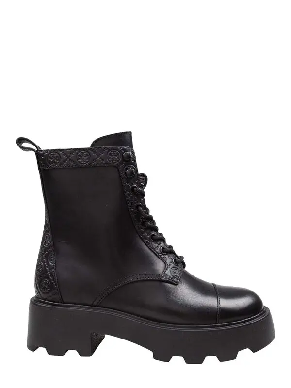 Tory Burch Leather Ankle Boots - Black
