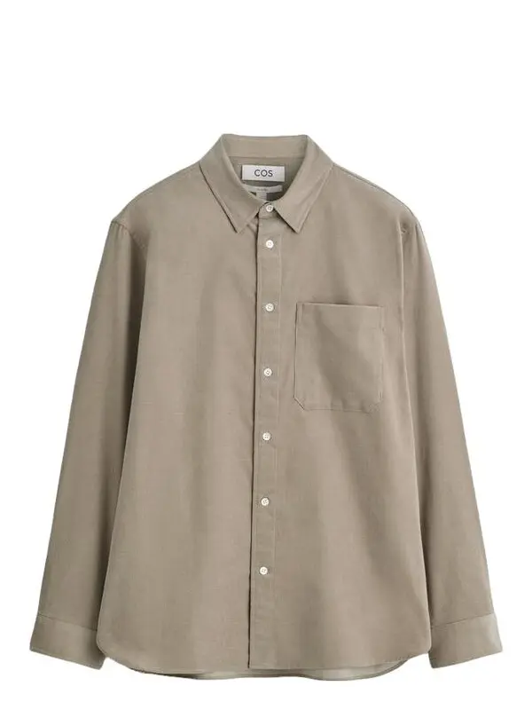 Cos Relaxed Corduroy Shirt - Beige