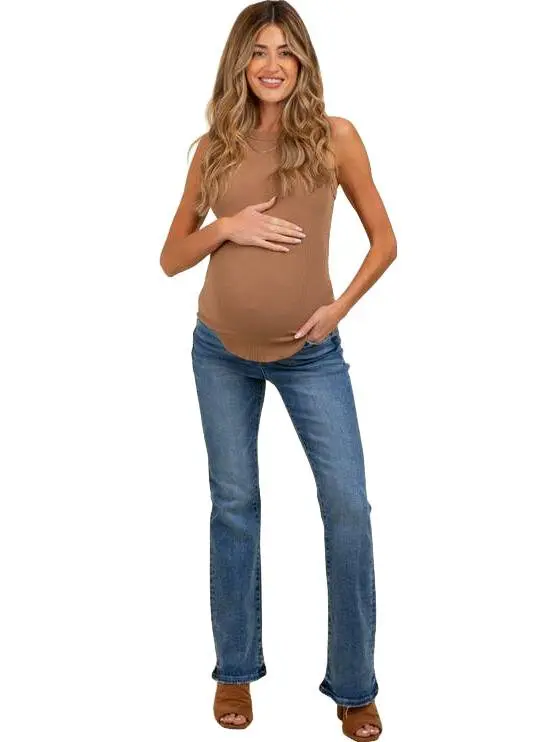 PINKBLUSH Bootcut Maternity Jeans - Navy Blue