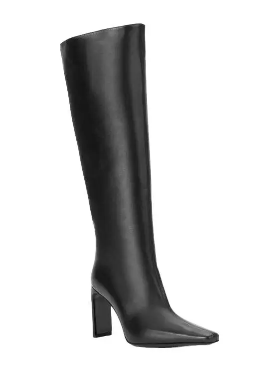 Staud Wally High Heel Knee High Boots - Black