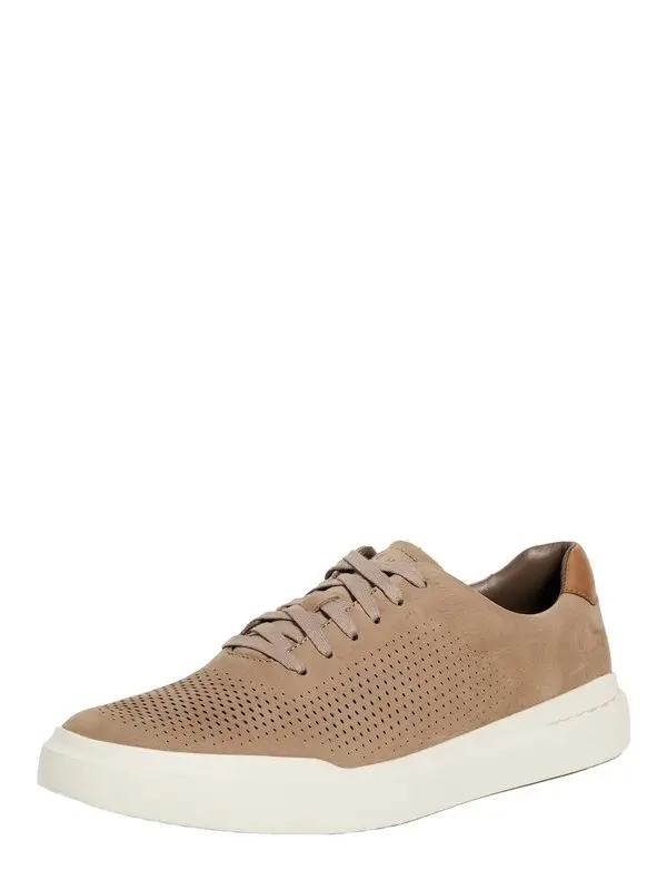 Cole Haan Grandpro Rally Laser Cut Sneakers - Irish Coffee Nubuck/golden H