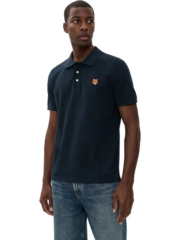 Maison Kitsuné Fox Head Patch Regular Polo - Classic Navy
