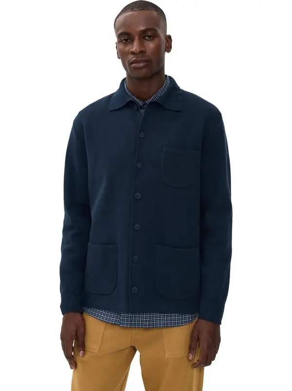 FAR AFIELD Station Cardigan - Navy Iris