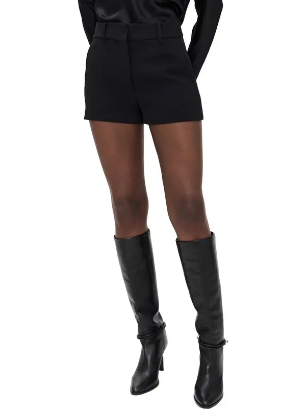 Fleur Du Mal Tailored Tuxedo Shorts - Black