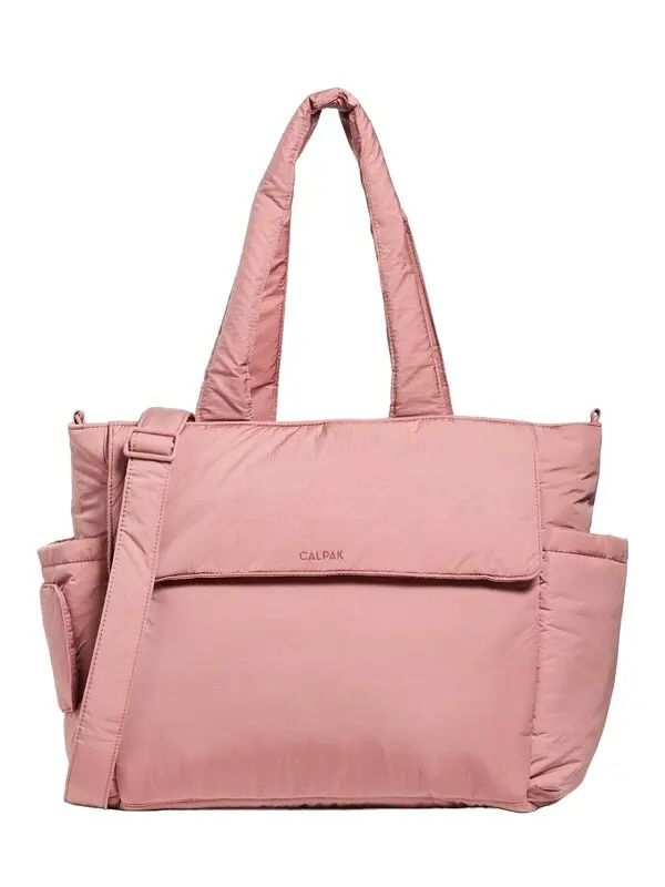 CALPAK Diaper Tote Bag With Laptop Sleeve - Peony