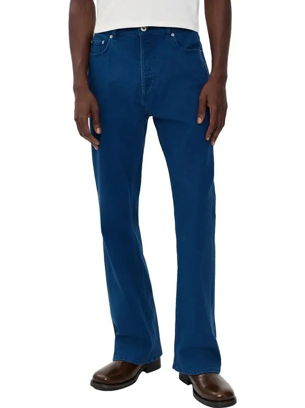 JW Anderson Bootcut Stretch Jeans - Bright Blue