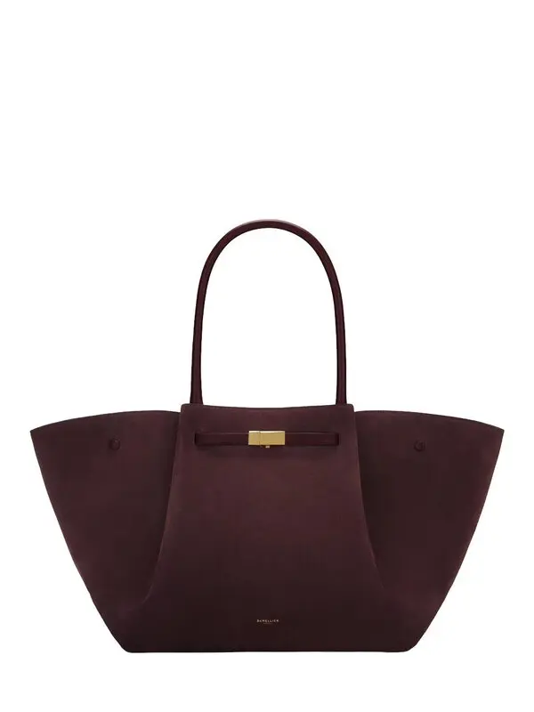 DEMELLIER New York Suede Tote - Burgundy