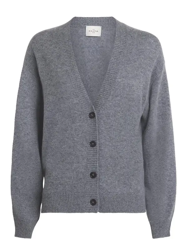 Le Kasha Organic Cashmere Lille Cardigan - Grey