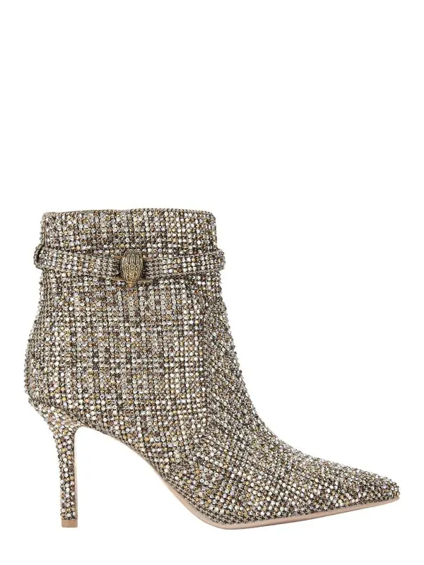 Kurt Geiger Rhinestone Kensington Ankle Boots - Beige