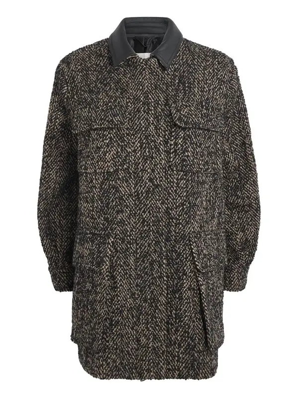 Max Mara Virgin Wool-blend Collared Coat - Brown