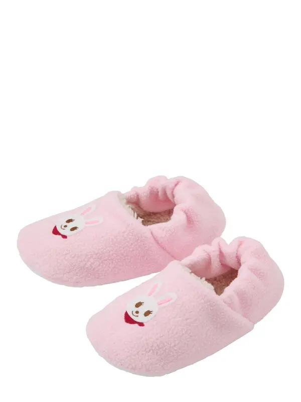 MIKI HOUSE Fleece Room Shoes - Pink