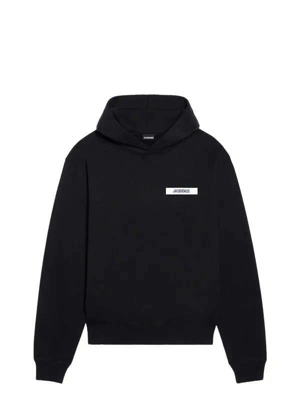 Jacquemus Le Hoodie Gros Grain - Black
