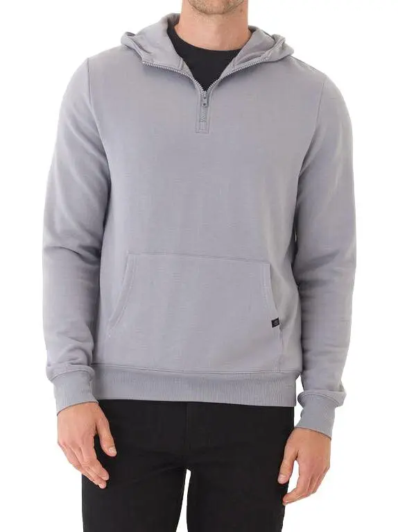 THREADS 4 THOUGHT Colton Feather Fleece Half Zip Hoodie - Anchor