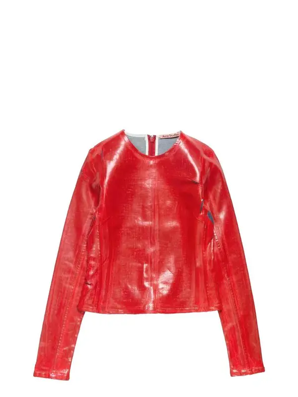 Acne Studios Long-sleeve Zipped Top - Red