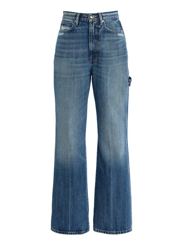RÙADH The Clyde High-rise Flared Jeans - Blue