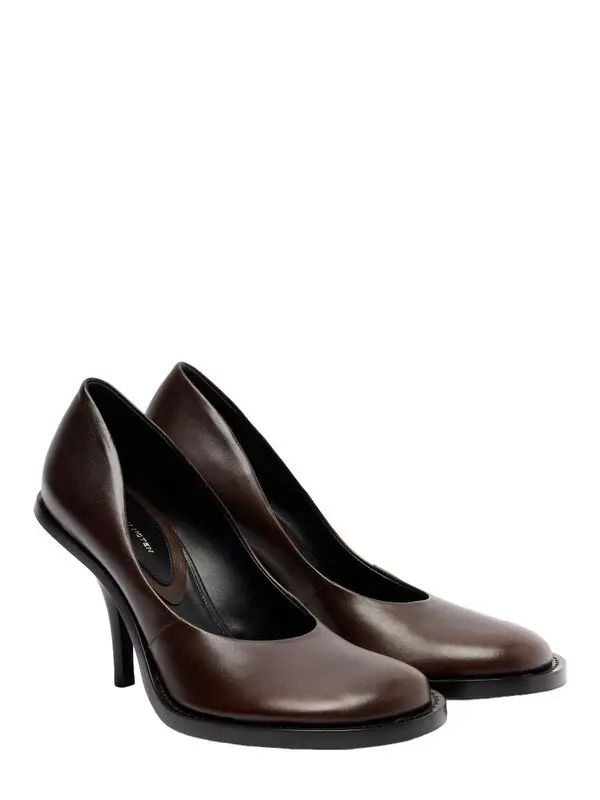 Dries Van Noten Leather Pumps - Brown