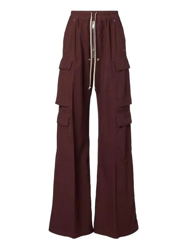 Rick Owens Jumbo Bela Cargo Pants - Burgundy