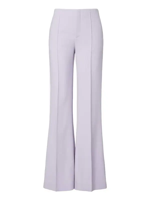 Chloé High-rise Virgin Wool Wide-leg Pants - Purple