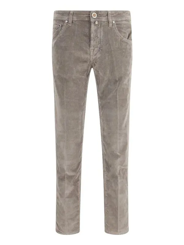 Jacob Cohen Corduroy Slim Fit Pants - Grey