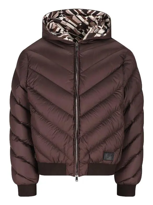Fendi Reversible Down Jacket - Brown