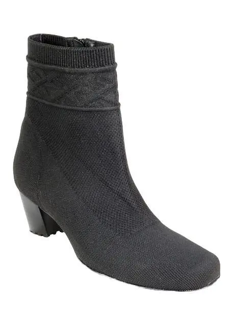 DAVID TATE Kalista Water Resistant Knit Bootie - Black
