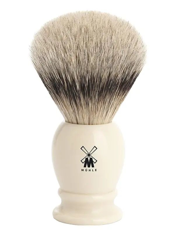 MUHLE Classic Large Faux Silvertip Badger Shaving Brush - Ivory