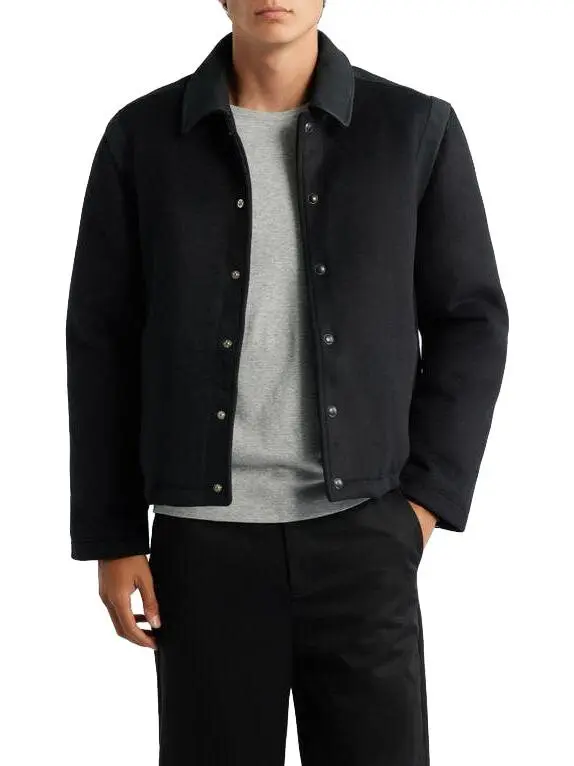 KROST Wool Blend Varsity Jacket - Black