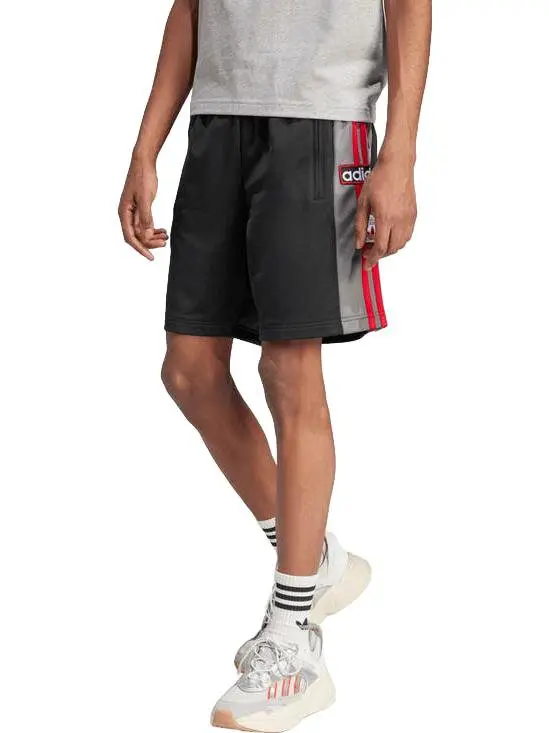 Adidas Adibreak Recycled Polyester Shorts - Black/grey/scarlet