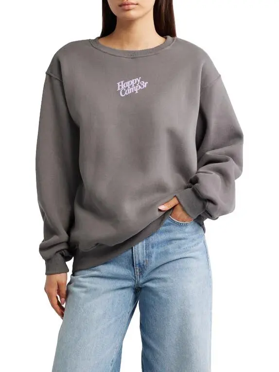 HAPPY CAMP3R I'll Always Love You Logo Sweatshirt - Dark Gray