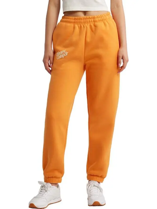 HAPPY CAMP3R Puff Series Core Logo Cotton Blend Joggers - Spiced Pumpkin