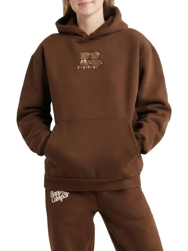 HAPPY CAMP3R Thank You For Being My Friend Hoodie - Brown