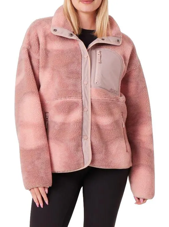 Roxy Axel Fleece Jacket - Pink Combo