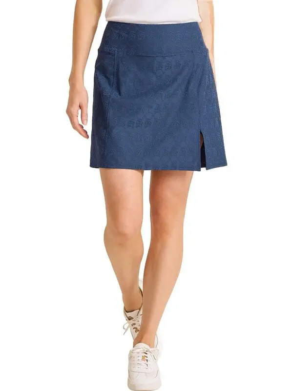 Tommy Bahama Aubrey Monogram Jacquard Skort - Coastline