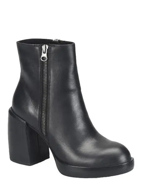 KORK-EASE® Aime Platform Bootie - Black Leather