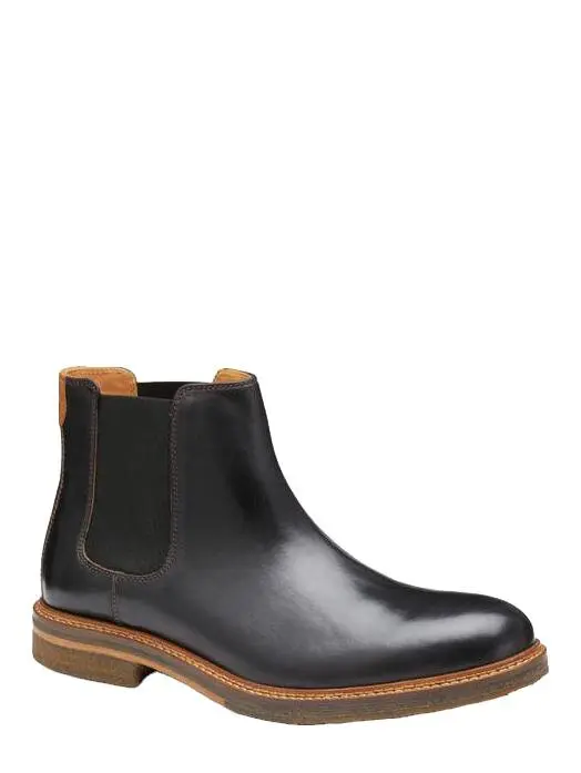 Johnston & Murphy Calder 175th Chelsea Boot - Black Oiled American Grain