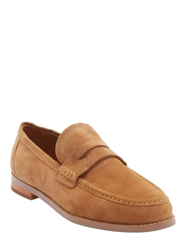 TONY BIANCO Zac Penny Loafer - Taupe Suede