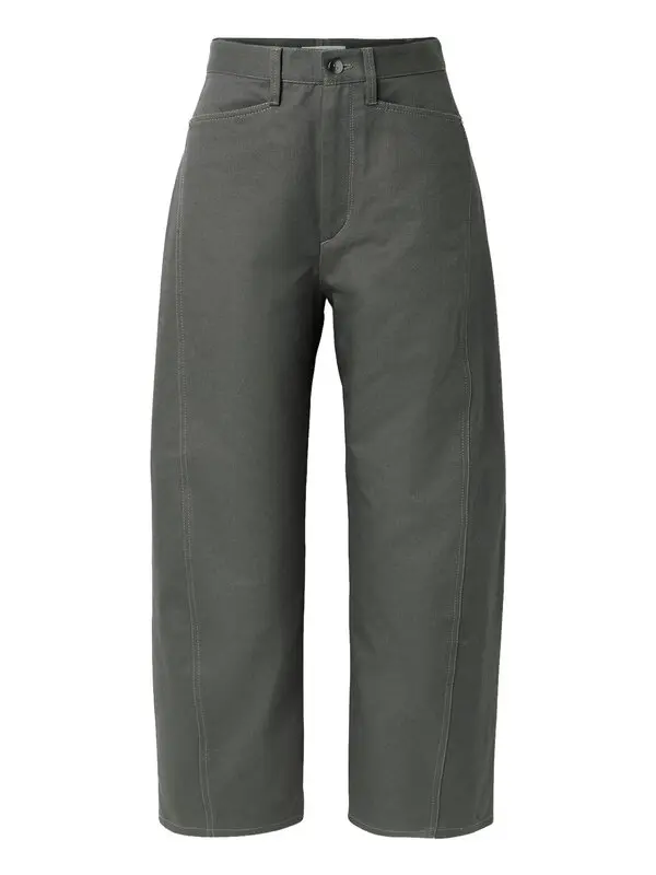 Maria Mcmanus High-rise Barrel-leg Organic Jeans - Gray