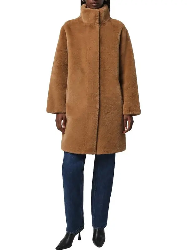 Apparis Blair Pluche™ Faux Fur Coat - Camel
