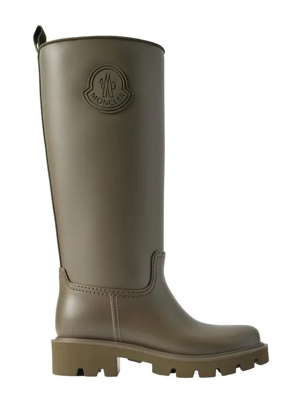 Moncler Kickstream Knee Boots - Army Green