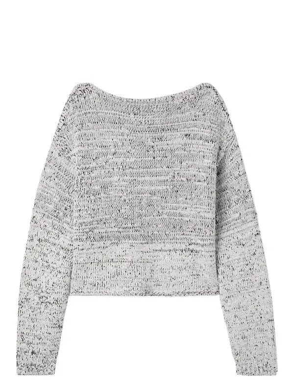 Proenza Schouler White Label Maddox Oversized Cotton-blend Sweater - Gray