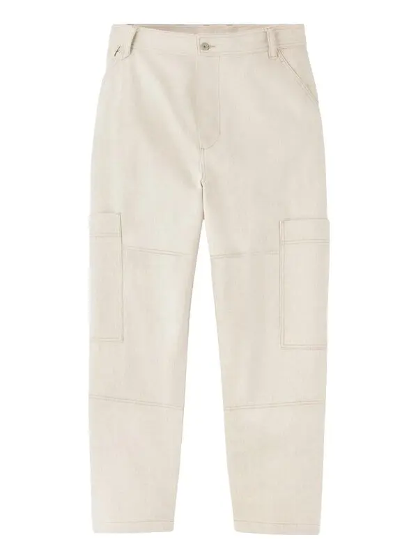 Jacquemus Le Cargo De-nîmes Carré Trousers - Beige