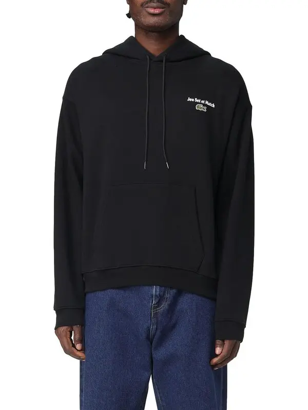 Lacoste Pullover Hoodie - Black