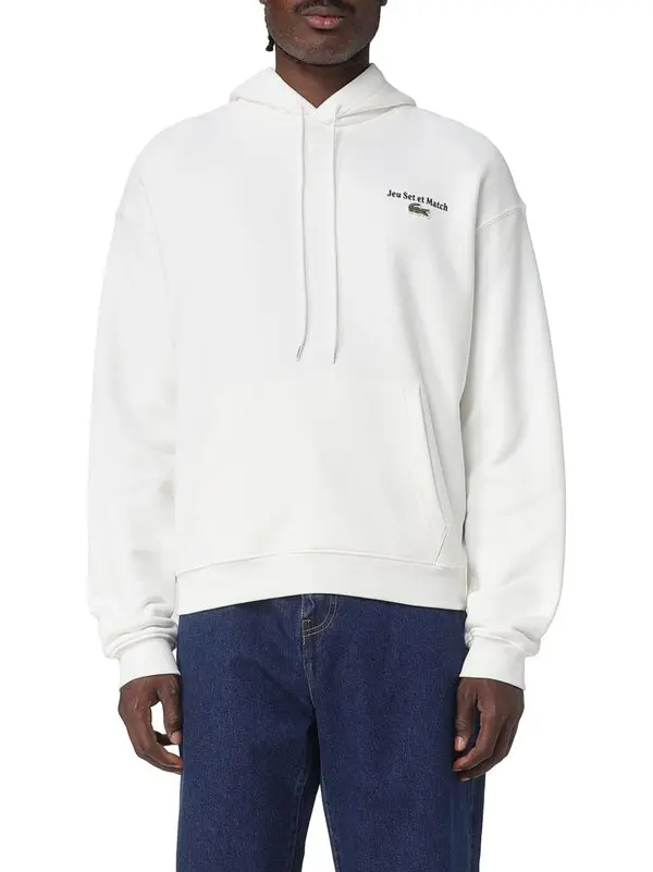 Lacoste Pullover Hoodie - White