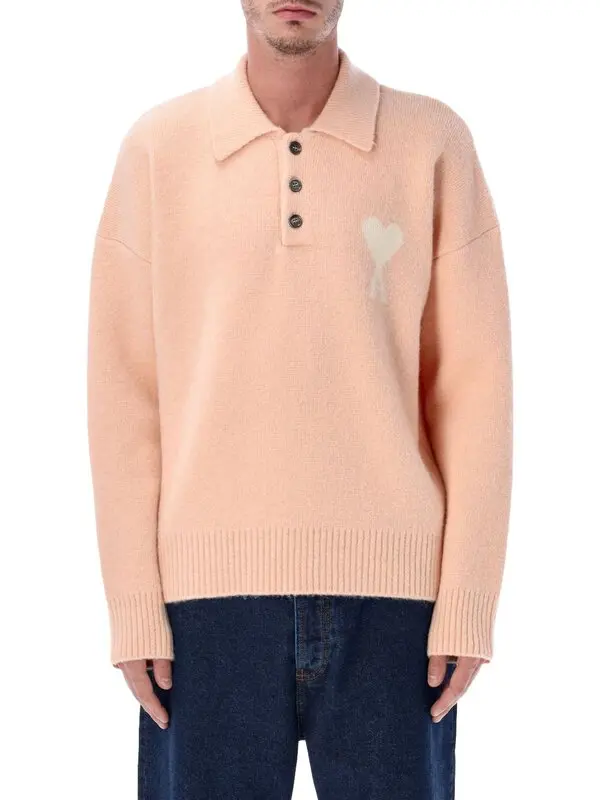 Ami Polo Shirt - Pink