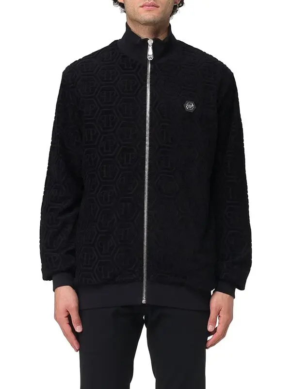 Philipp Plein Textured Sweatshirt - Black