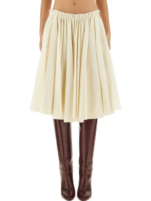 Ami A-line Skirt - Beige