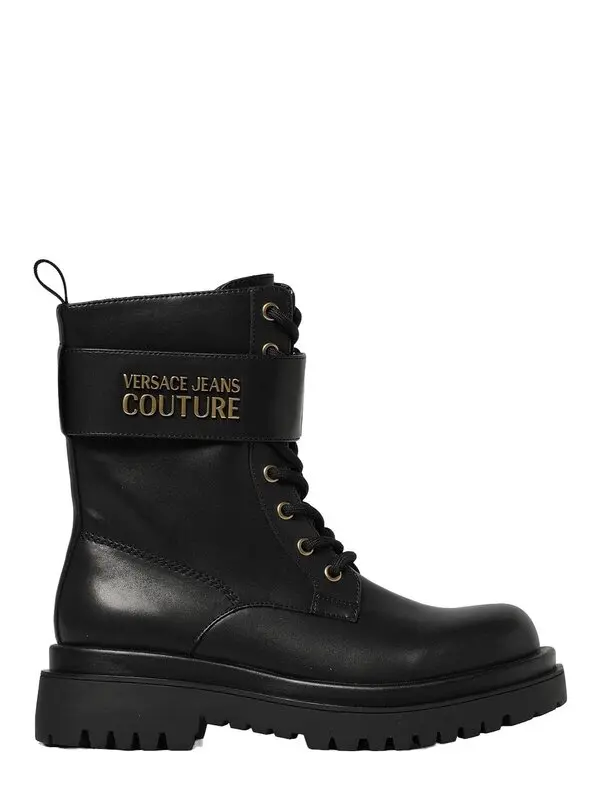 Versace Combat Boots - Black