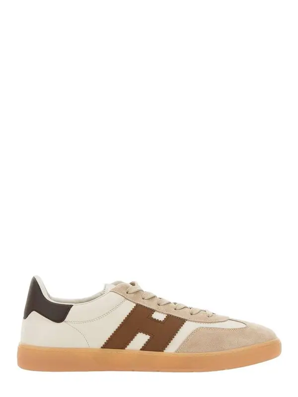 Hogan Lace Up Sneakers - Ivory