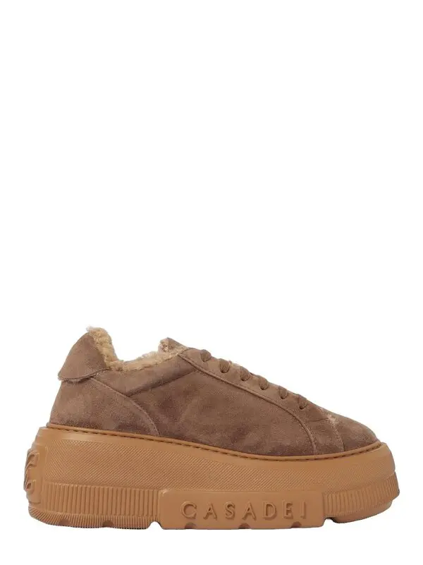Casadei Lace-up Sneakers - Cocoa