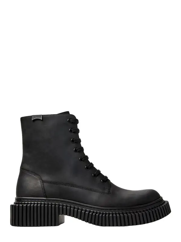 Camper Lace-up Boots - Black